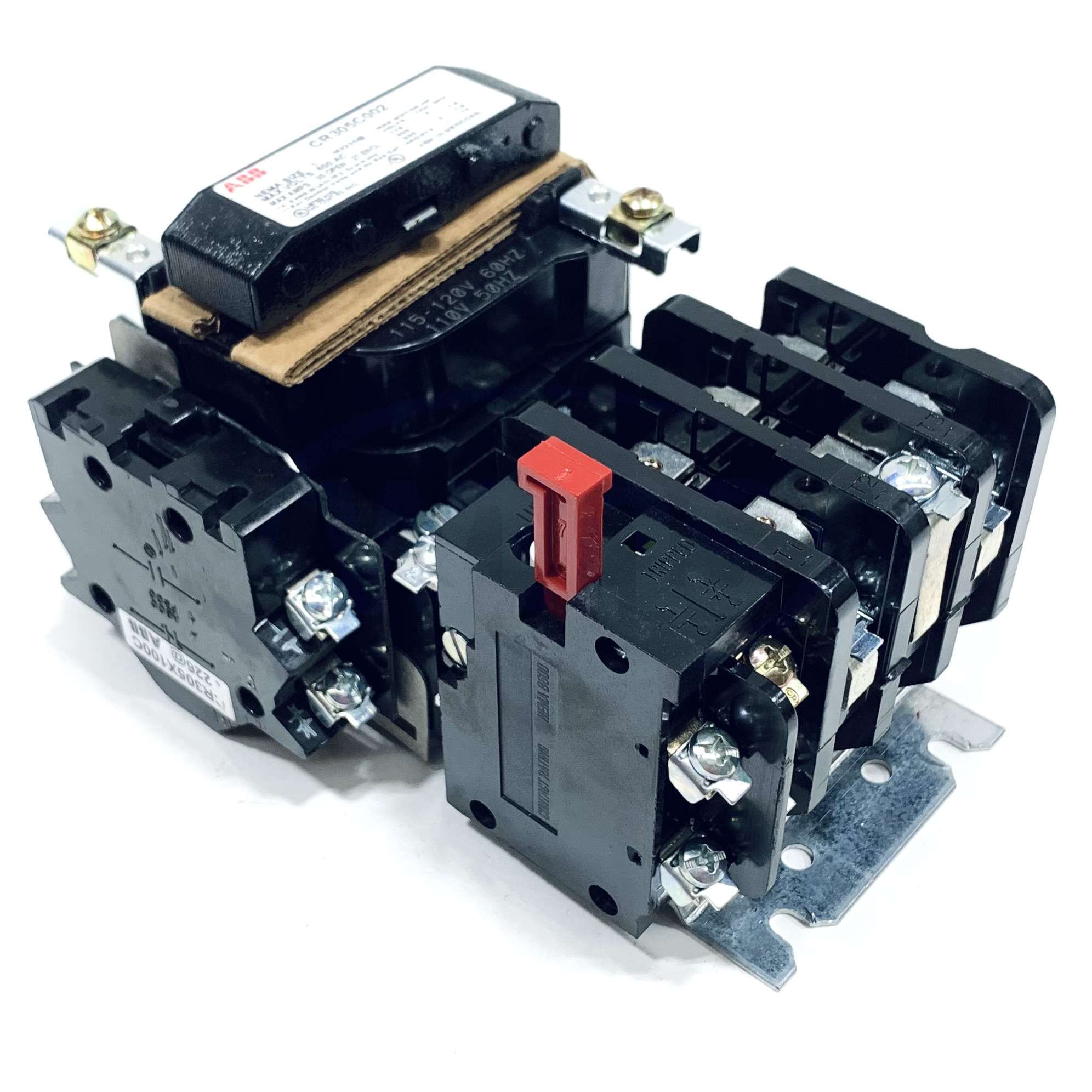 CR305C002 ABB Contactor 600 VAC, 30 Amp, 50/60 Hz, 120 Volt Coil ...