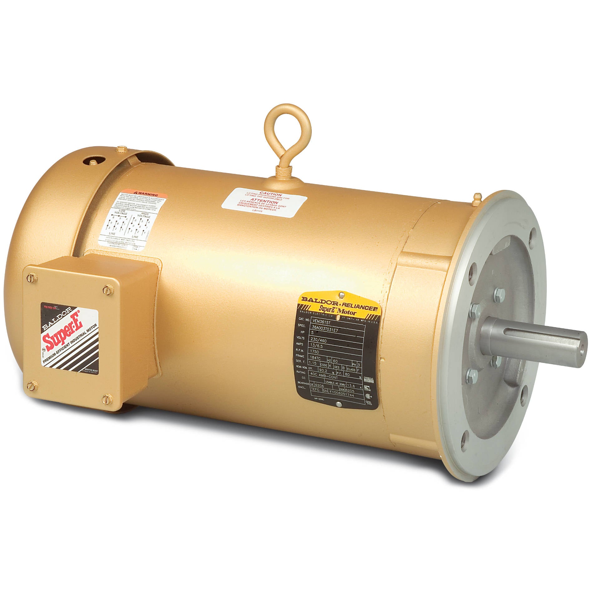 VEM3710T-5 Baldor 7.5HP Electric Motor, 1770RPM | Witmer Motor Service